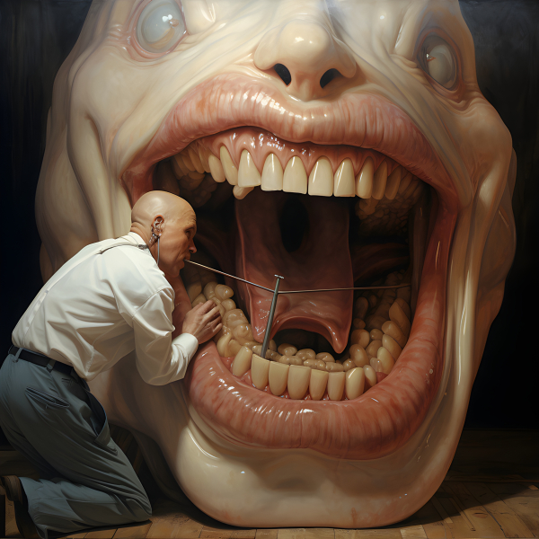 Giant mouth at the dentist - Impossible Images - Unique stock images ...