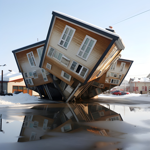 Discombobulated houses - Impossible Images - Unique stock images for ...