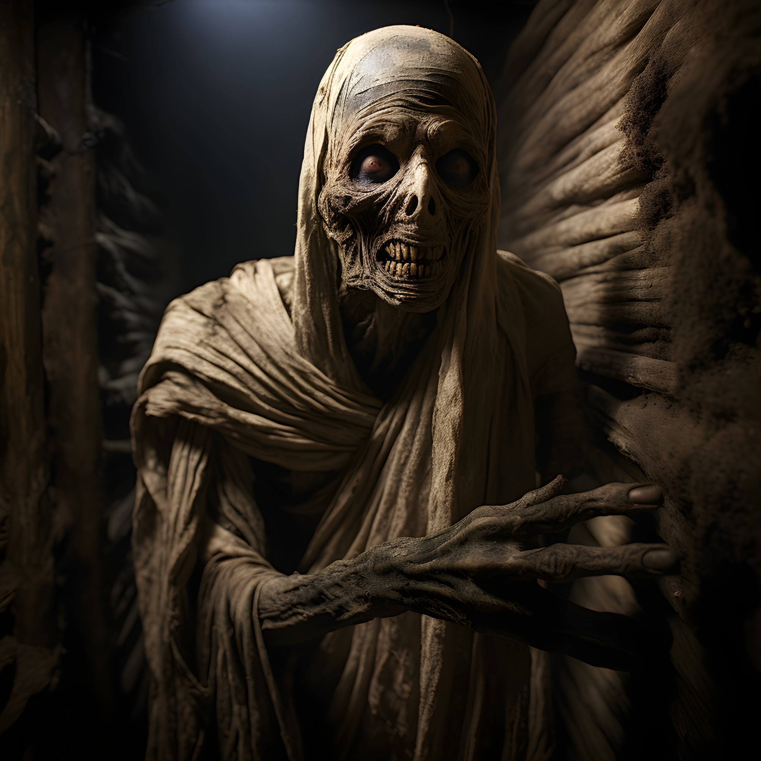 Woken mummy - Impossible Images - Unique stock images for commercial use.