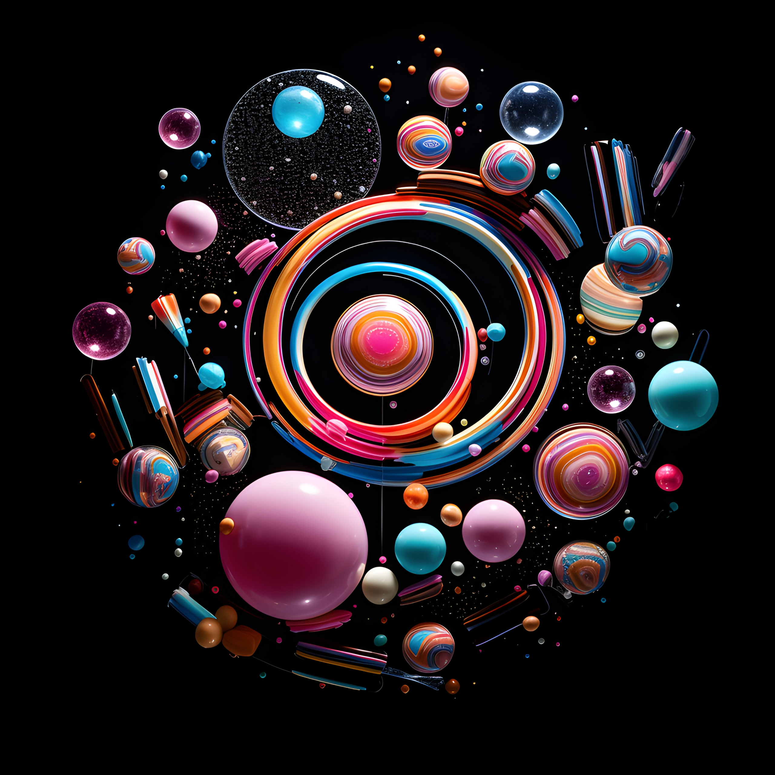 Orbit of marbles - Impossible Images - Unique stock images for ...