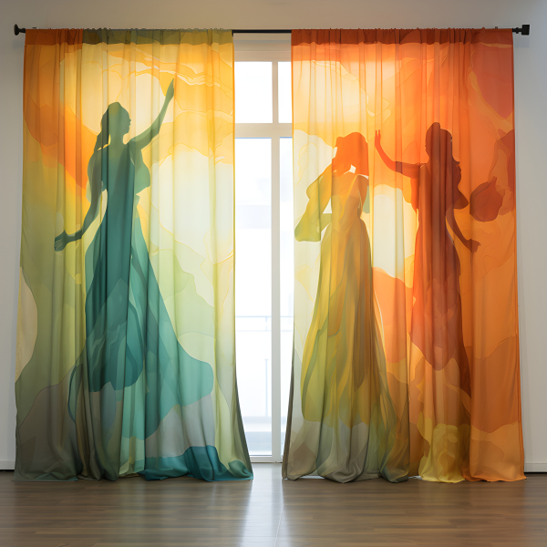People dancing in the curtains - Impossible Images - Unique stock ...
