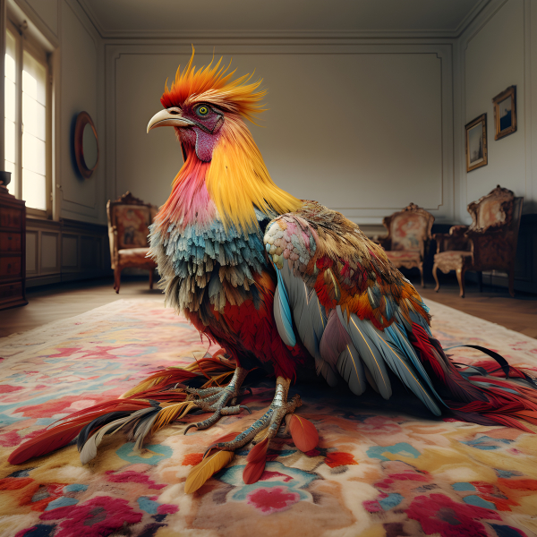 Brightly coloured giant bird - Impossible Images - Unique stock images ...