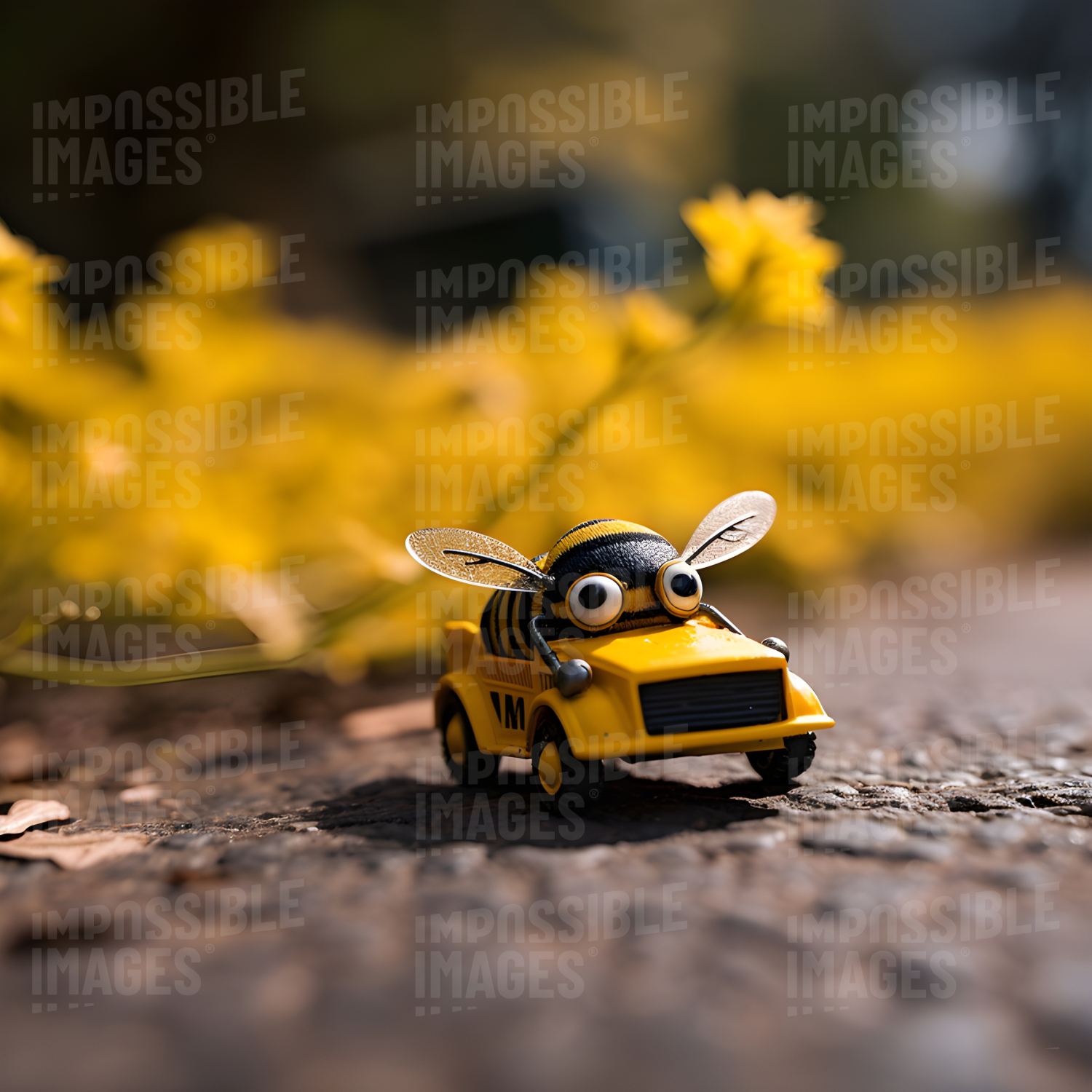 Mini bee taxi - Impossible Images - Unique stock images for commercial use.