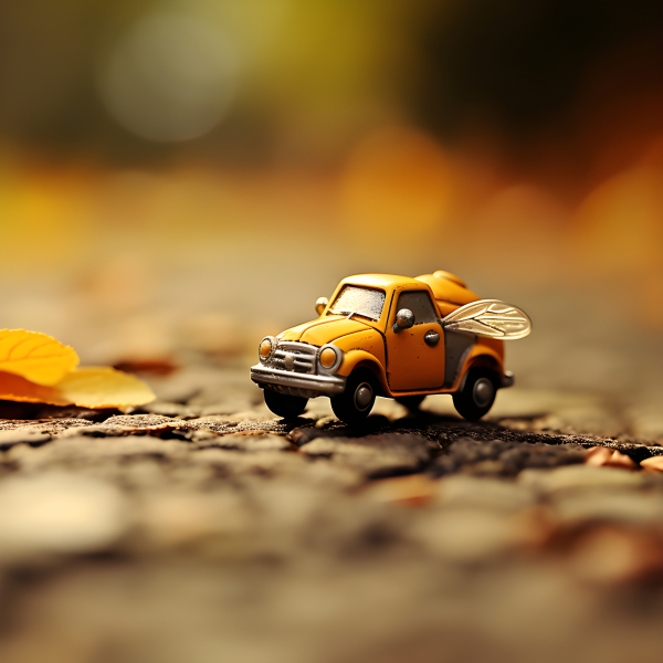 Mini toy truck with wings - Impossible Images - Unique stock images for ...