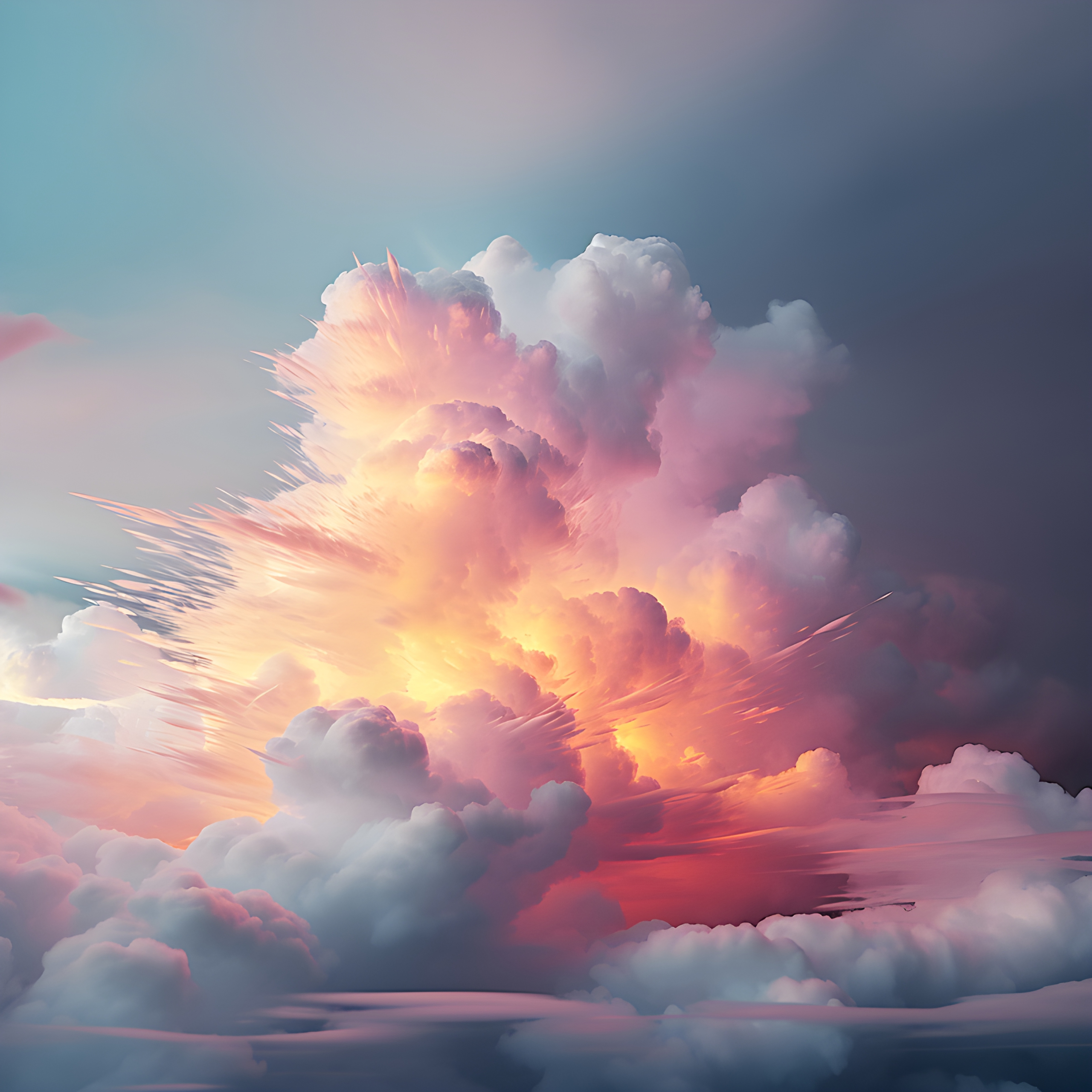 Light through a puff of cloud - Impossible Images - Unique stock images ...