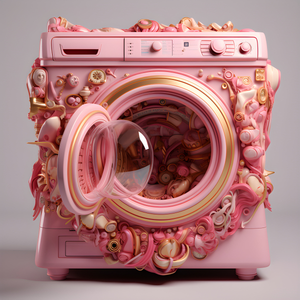 Pink washing machine - Impossible Images - Unique stock images for ...