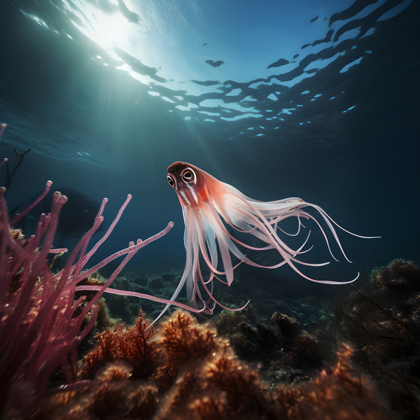 Octopus Ghost - Impossible Images - Unique stock images for commercial use.