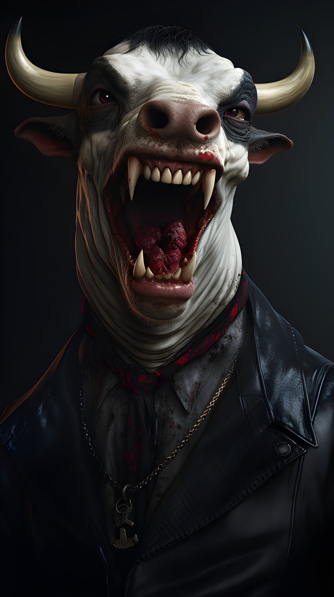 Vampire cow - Impossible Images - Unique stock images for commercial use.