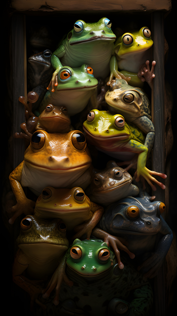 Crazy as a box of frogs - Impossible Images - Unique stock images for ...