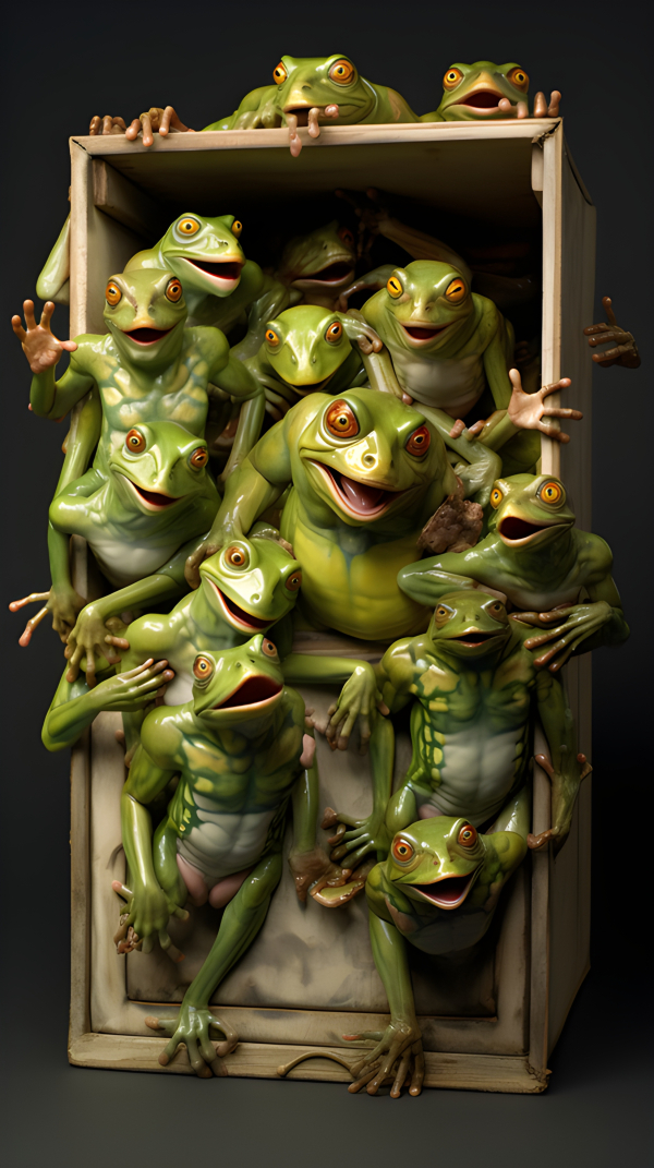 Crazy as a box of frogs - Impossible Images - Unique stock images for ...