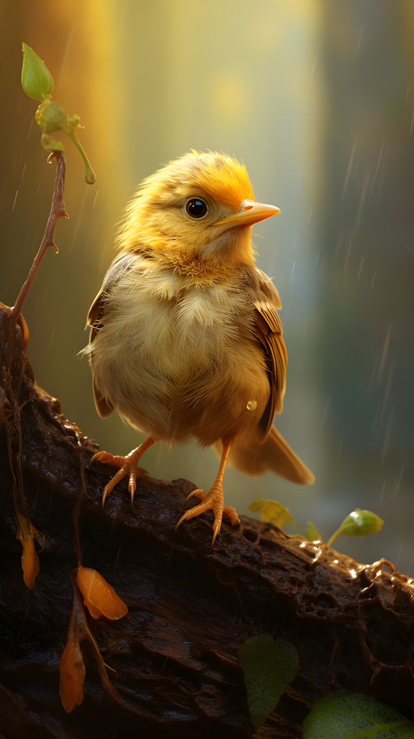 A little bird - Impossible Images - Unique stock images for commercial use.