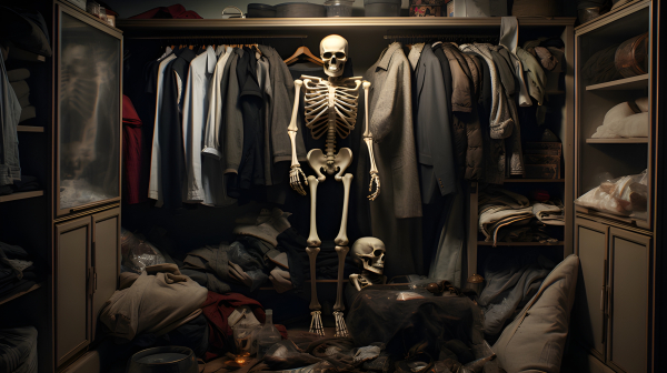 A skeleton in the closet - Impossible Images - Unique stock images for ...