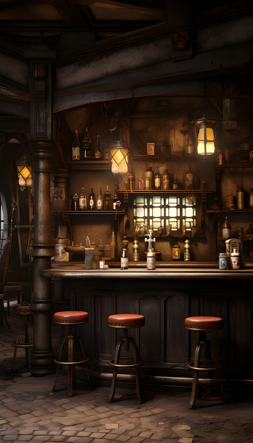 Tavern Bar - Impossible Images - Unique stock images for commercial use.