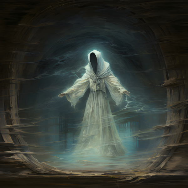 Faceless ghost haunting a spooky tunnel - Impossible Images - Unique ...
