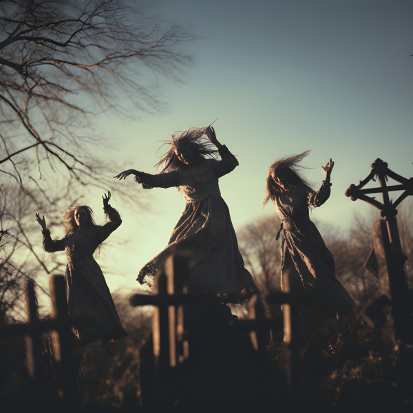 Possessed women coming to life on Halloween night - Impossible Images ...