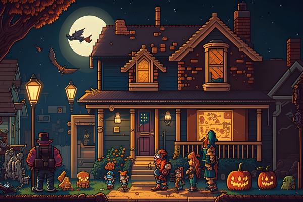 A 1990s Halloween video game - Impossible Images - Unique stock images ...