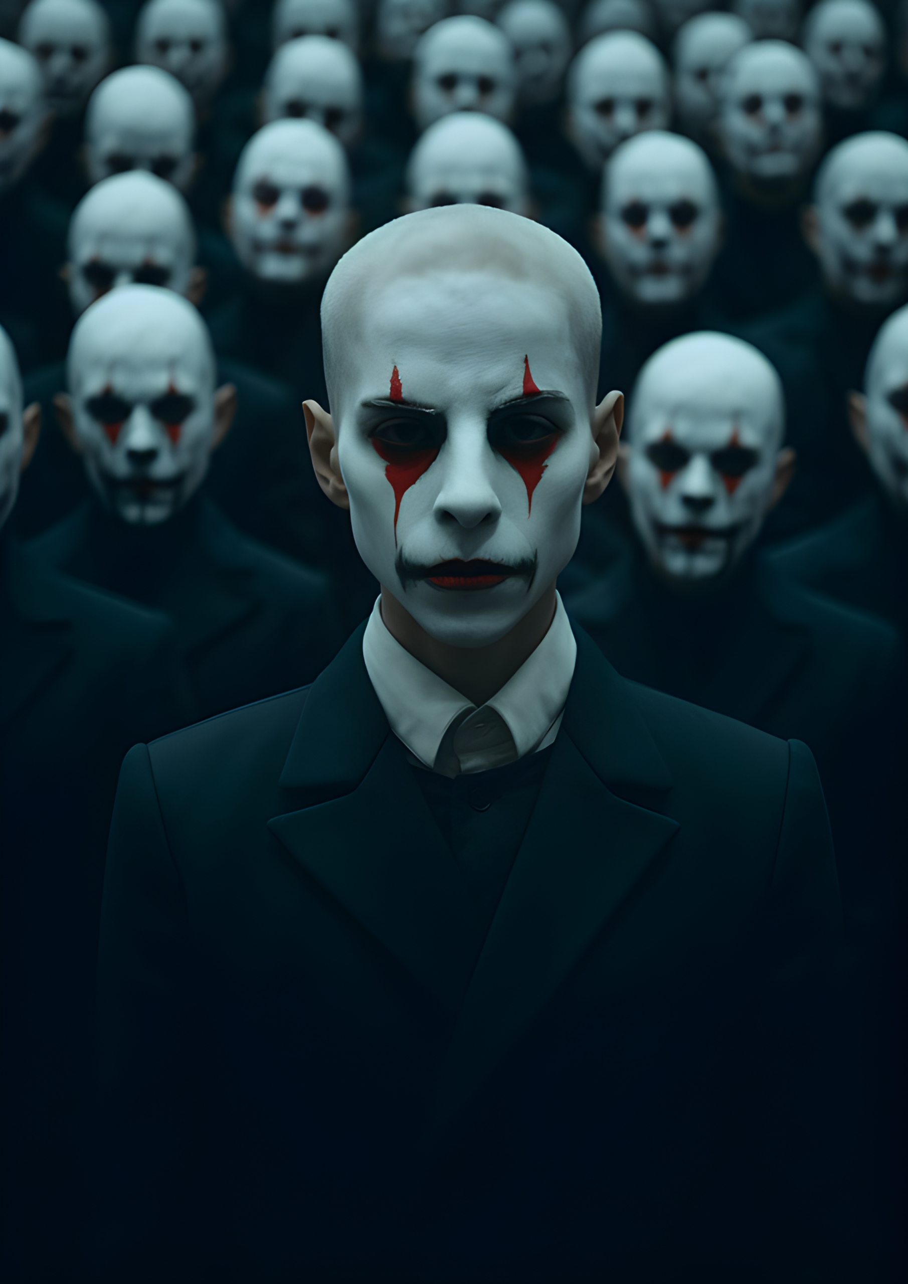 Dystopian halloween crowd of people - Impossible Images - Unique stock ...