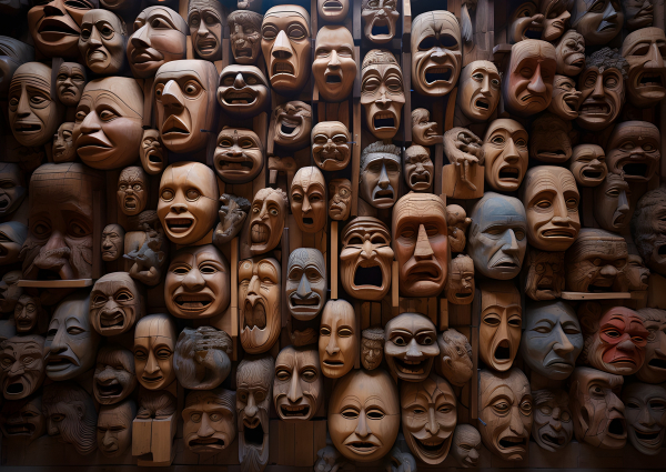 Wooden face wall - Impossible Images - Unique stock images for ...
