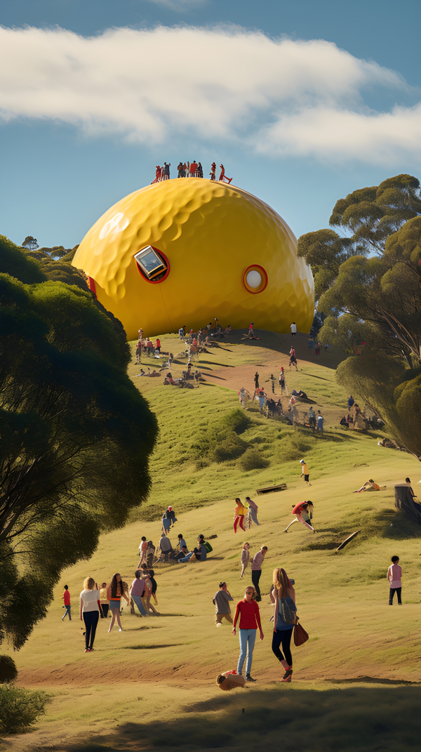 Giant ball house at the top of the hill - Impossible Images - Unique ...