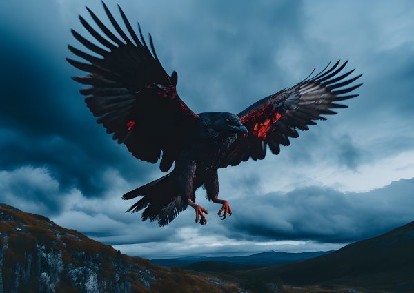 Extraterrestrial crow trying to catch some prey - Impossible Images ...