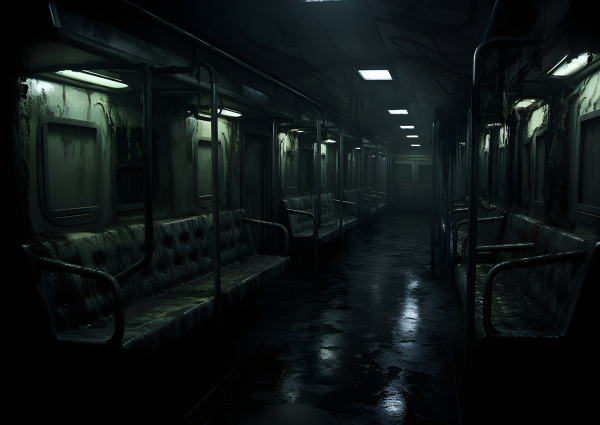 Abandoned spooky train carriage - Impossible Images - Unique stock ...