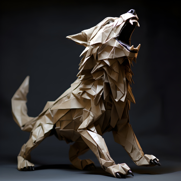 Werewolf origami - Impossible Images - Unique stock images for ...