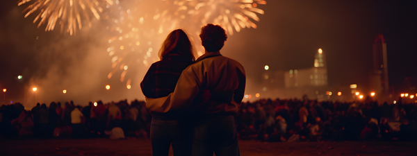 A couple on bonfire night - Impossible Images - Unique stock images for ...