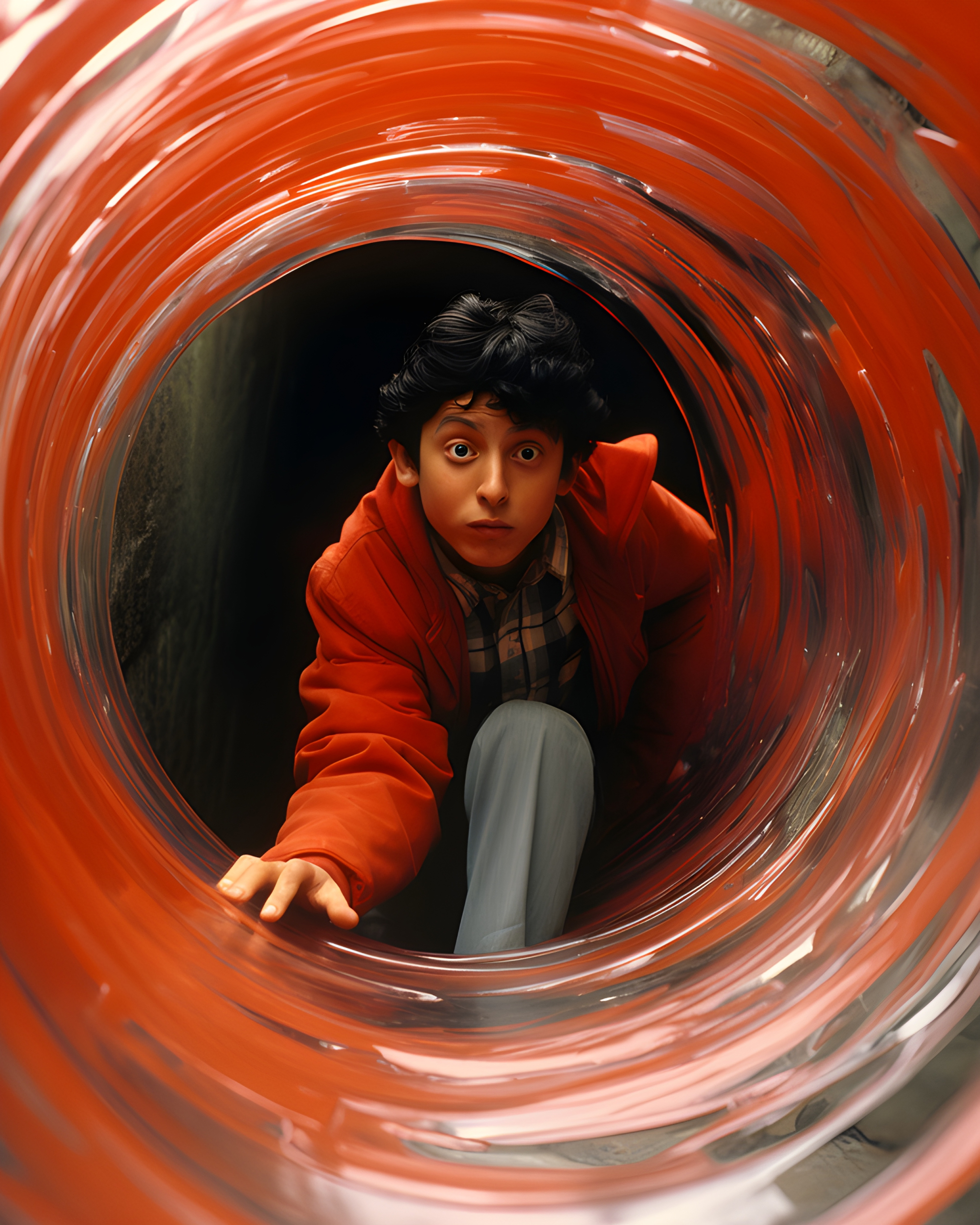 Going through the strange tunnel - Impossible Images - Unique stock ...