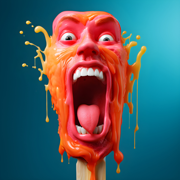 Screaming red ice cream - Impossible Images - Unique stock images for ...