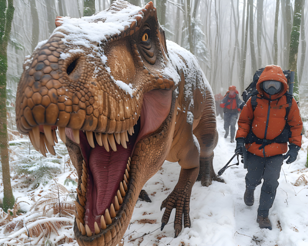 T Rex trekking - Impossible Images - Unique stock images for commercial ...