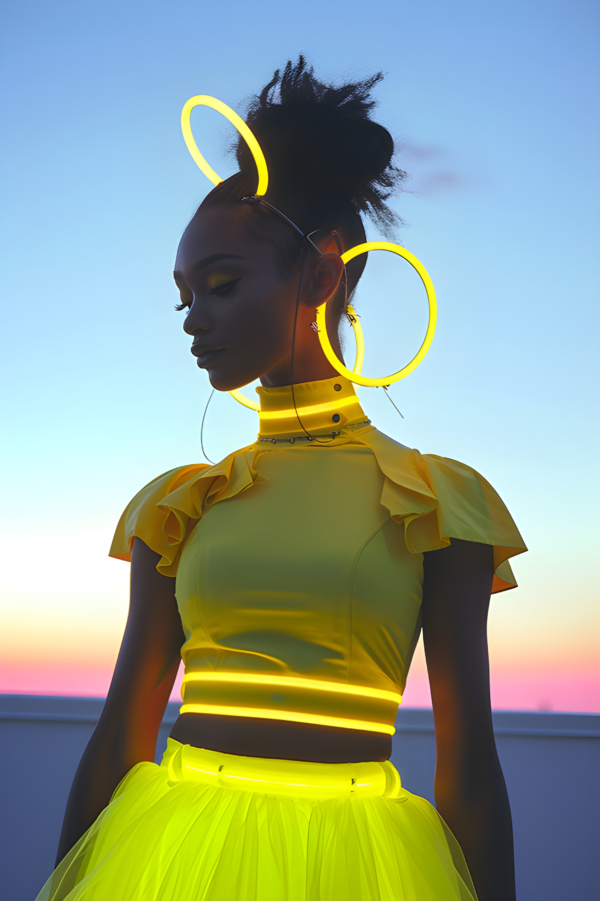 Neon alien fashion model - Impossible Images - Unique stock images for ...