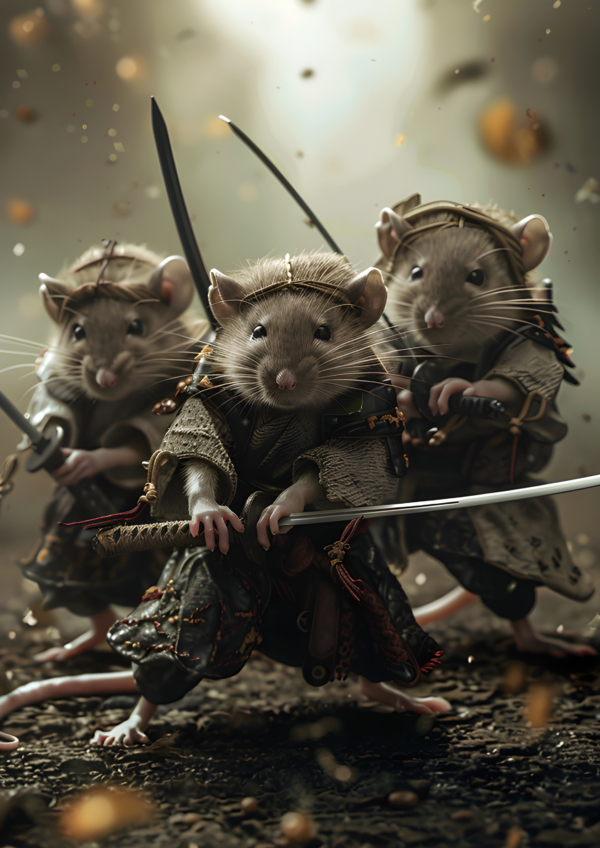 Ninja mice. Masters of honour. - Impossible Images - Unique stock ...
