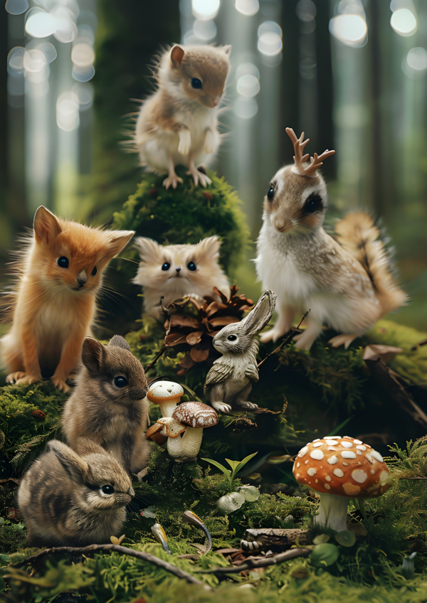 Cute little woodland creatures - Impossible Images - Unique stock ...