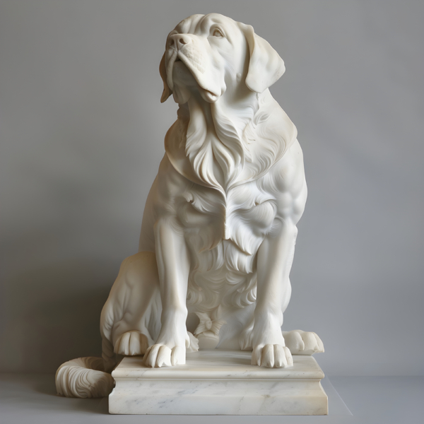 Classic marble dog statue - Impossible Images - Unique stock images for ...