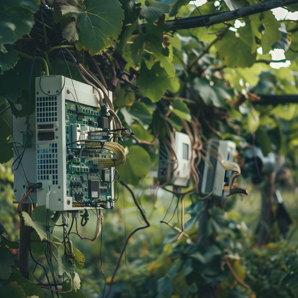 Vintage computer components growing on a vine - Impossible Images ...
