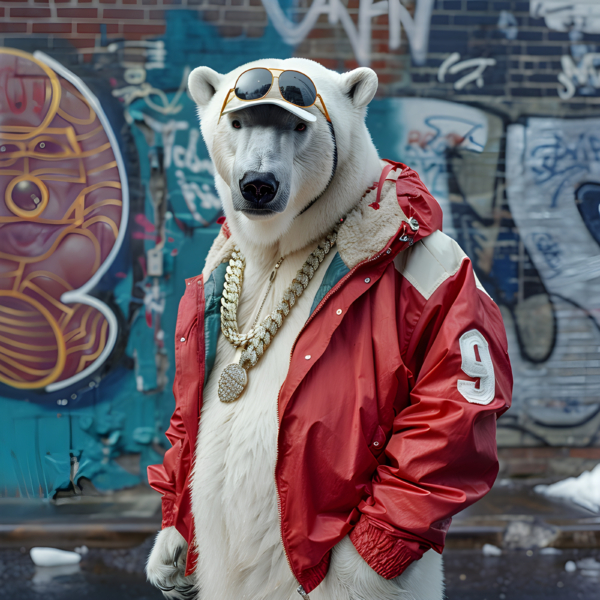 90s rap polar bear - Impossible Images - Unique stock images for ...