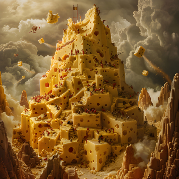 Historical battles fought on a mountain of cheese - Impossible Images ...