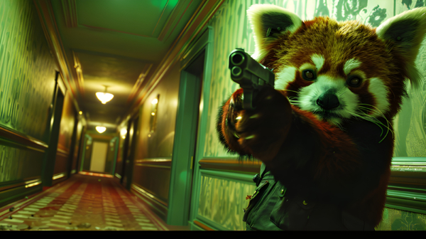 A red panda, armed and dangerous - Impossible Images - Unique stock ...