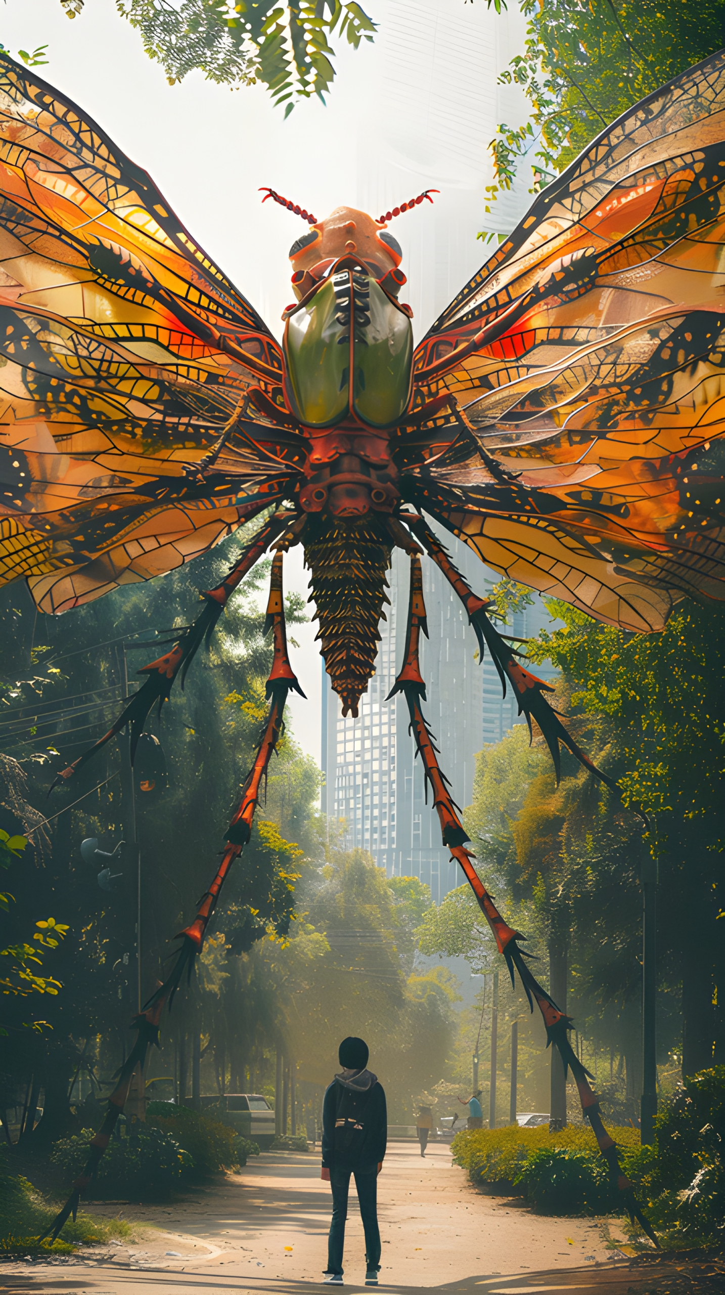 Giant Insects in a City Park - Impossible Images - Unique stock images ...