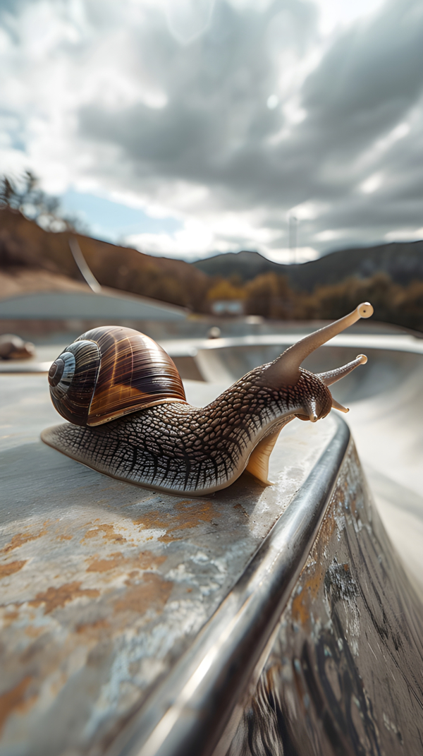 Snails in a Skate Park - Impossible Images - Unique stock images for ...