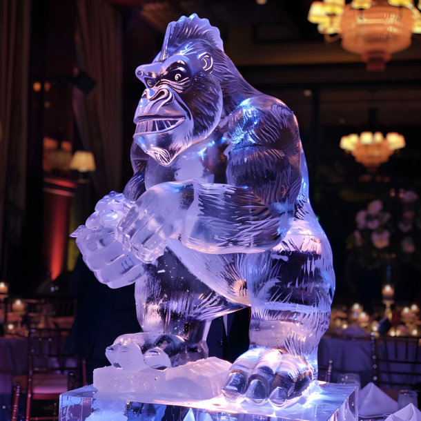 Gorilla ice sculpture - Impossible Images - Unique stock images for ...