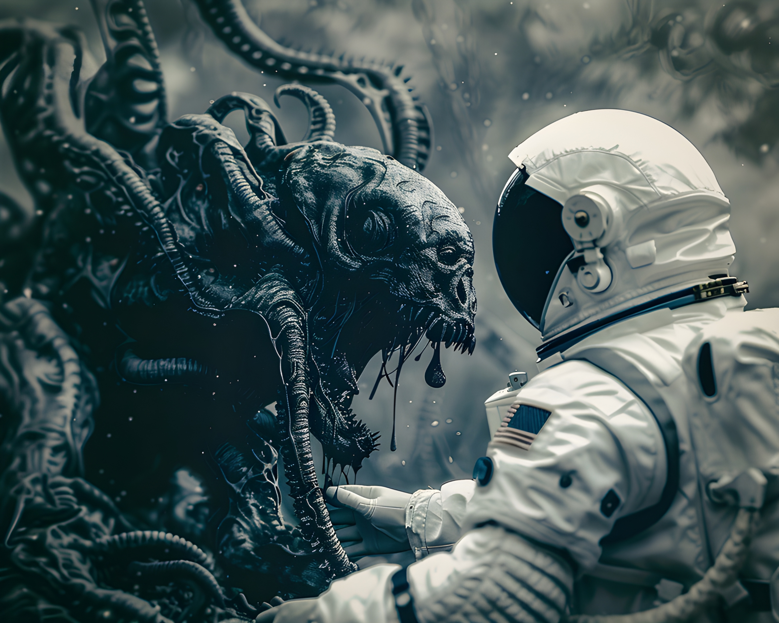 First Man in Space seeing mythical creatures - Impossible Images ...