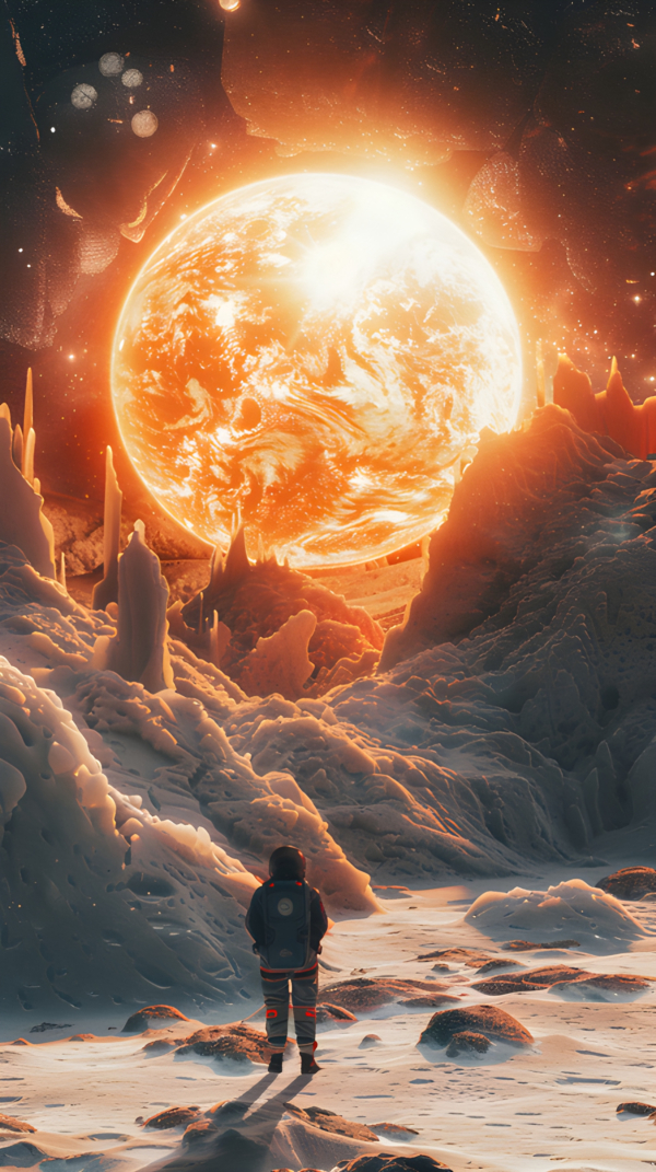 Humans Living on the Sun with ice cities - Impossible Images - Unique ...