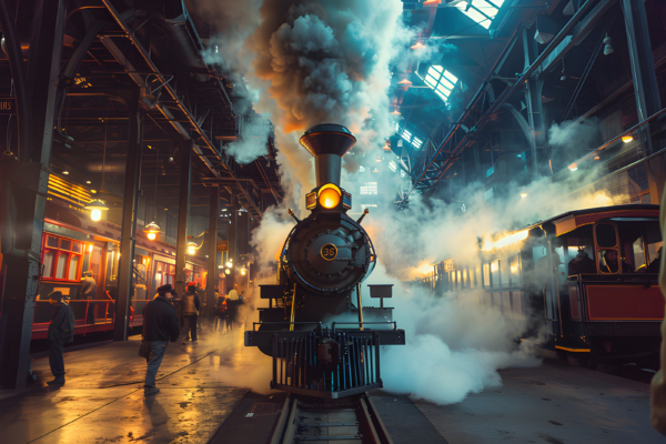 Industrial Revolution train - Impossible Images - Unique stock images ...