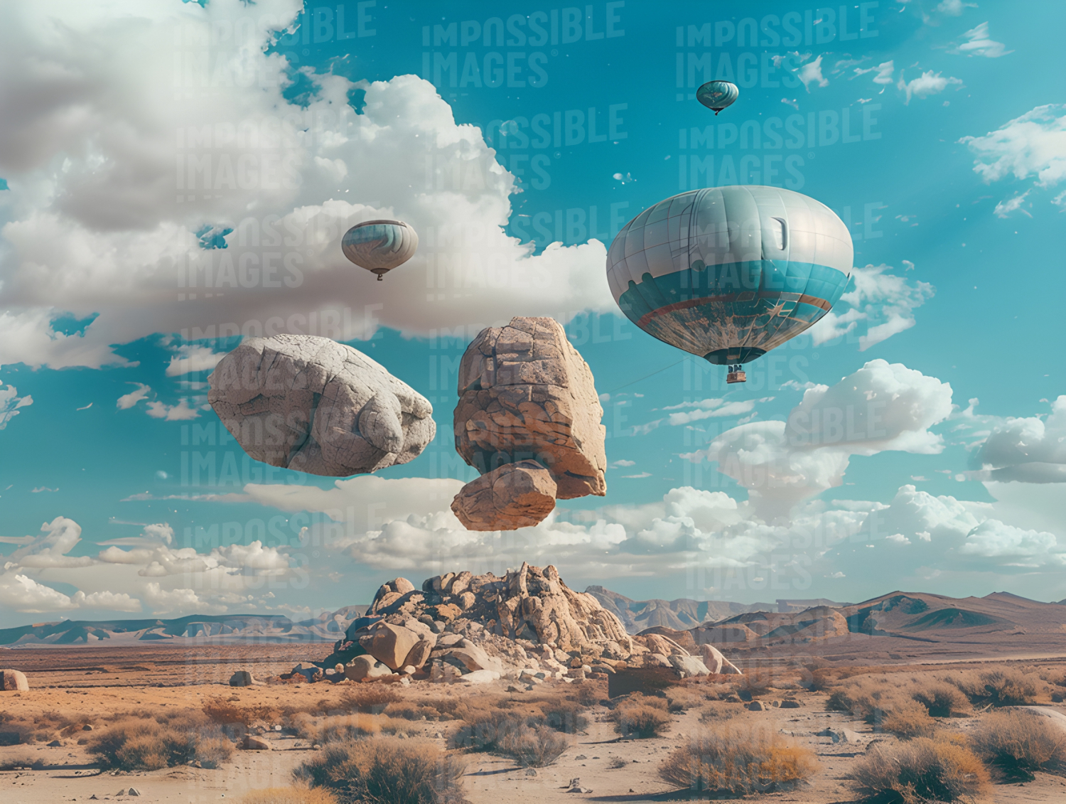Blazing boulders bouncing beneath blue billowing blimps - Impossible ...