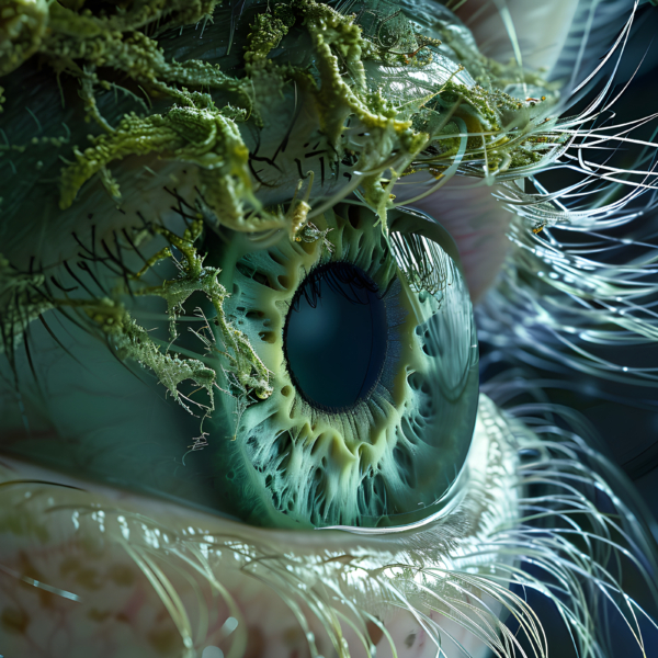 Human eyelash, magnified to reveal a microscopic jungle - Impossible ...