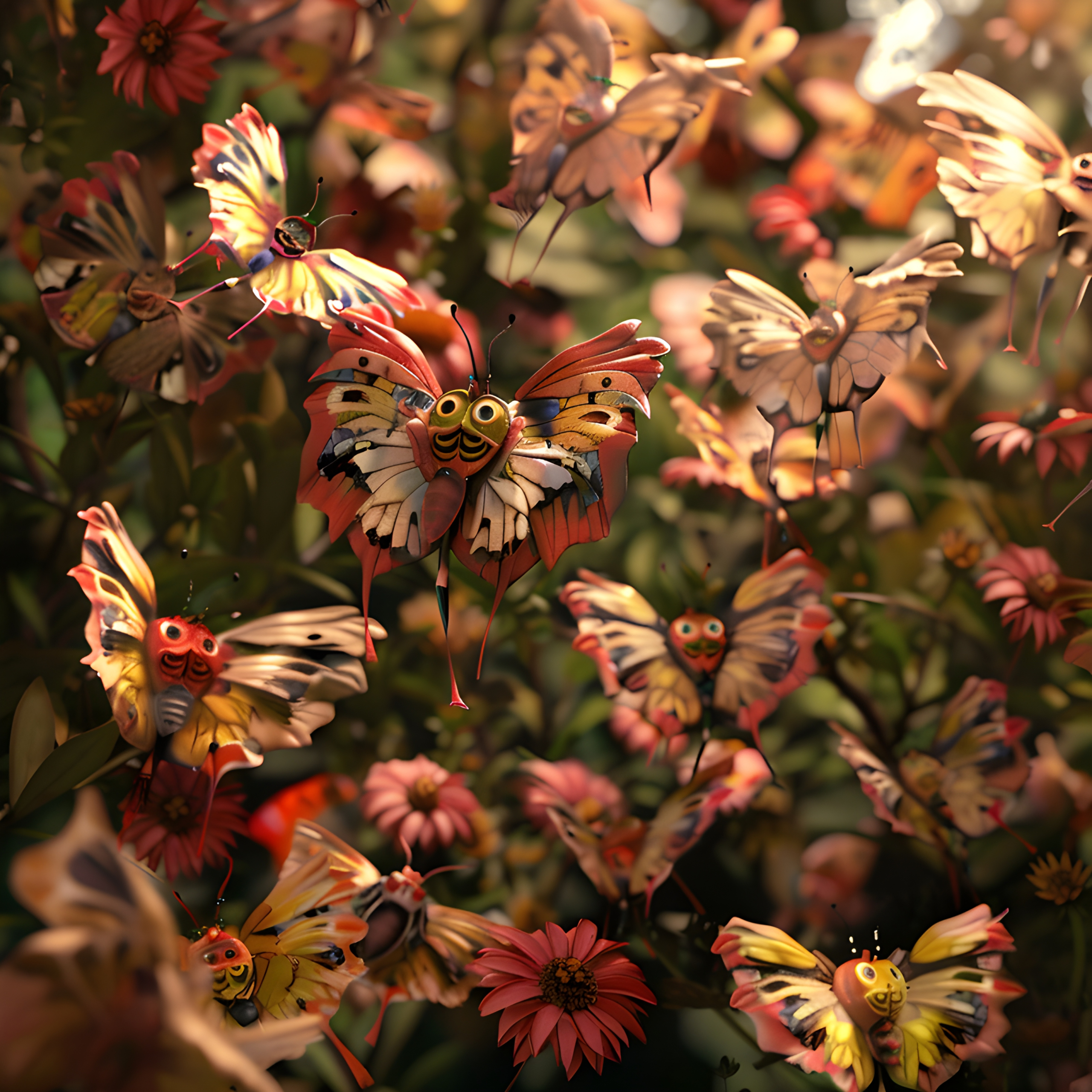 Weird butterflies with human faces - Impossible Images - Unique stock ...
