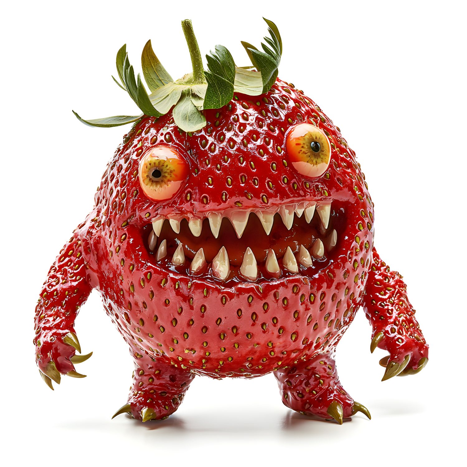 The Terrifying Strawberry Monster With Ferocious Teeth - Impossible ...