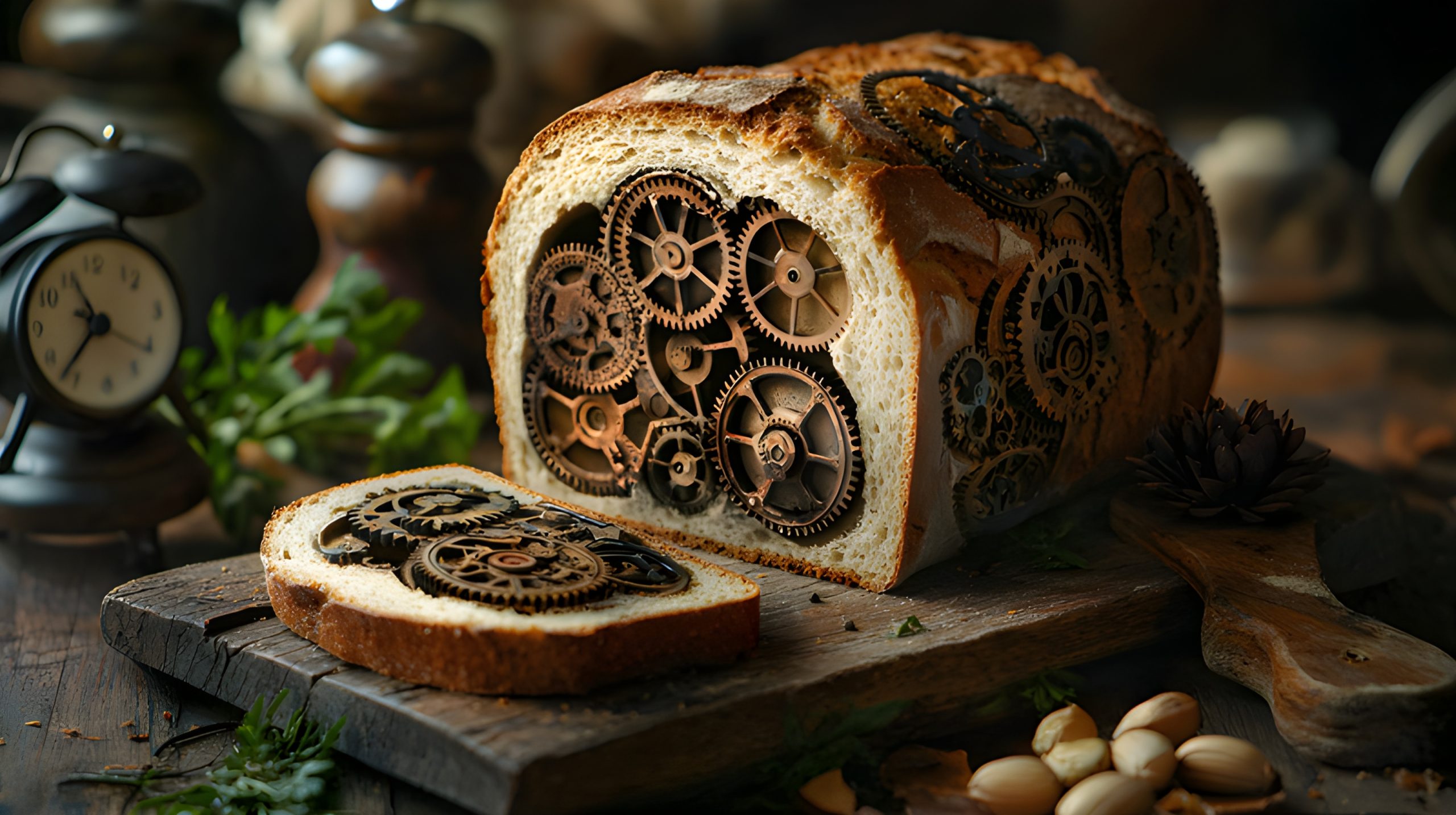 Timeless Bread: A Culinary Clockwork Wonder - Impossible Images ...