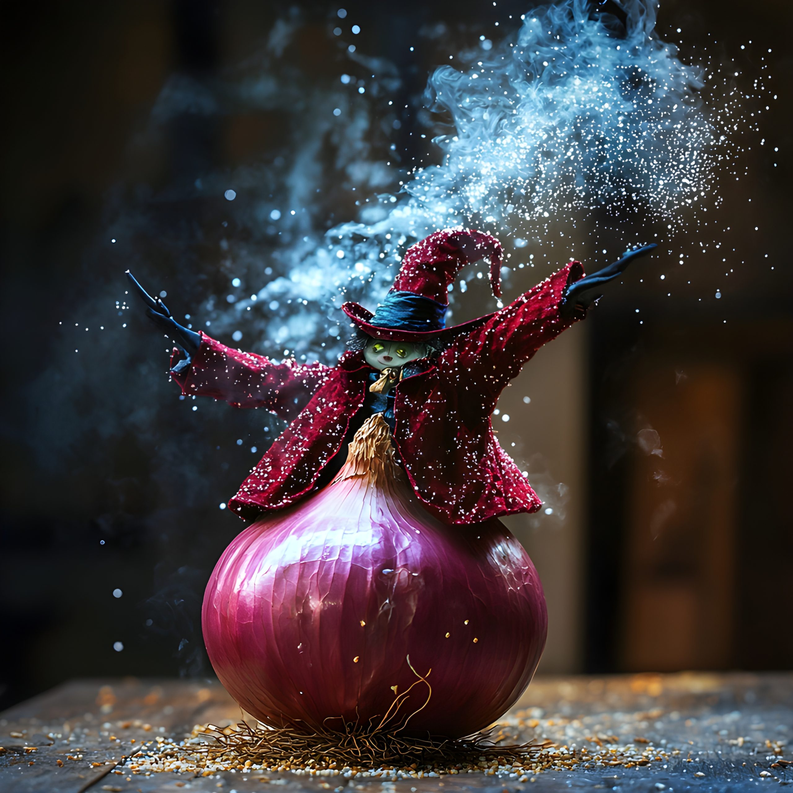 A Witch's Onion Spell in a Puff of Smoke - Impossible Images - Unique ...